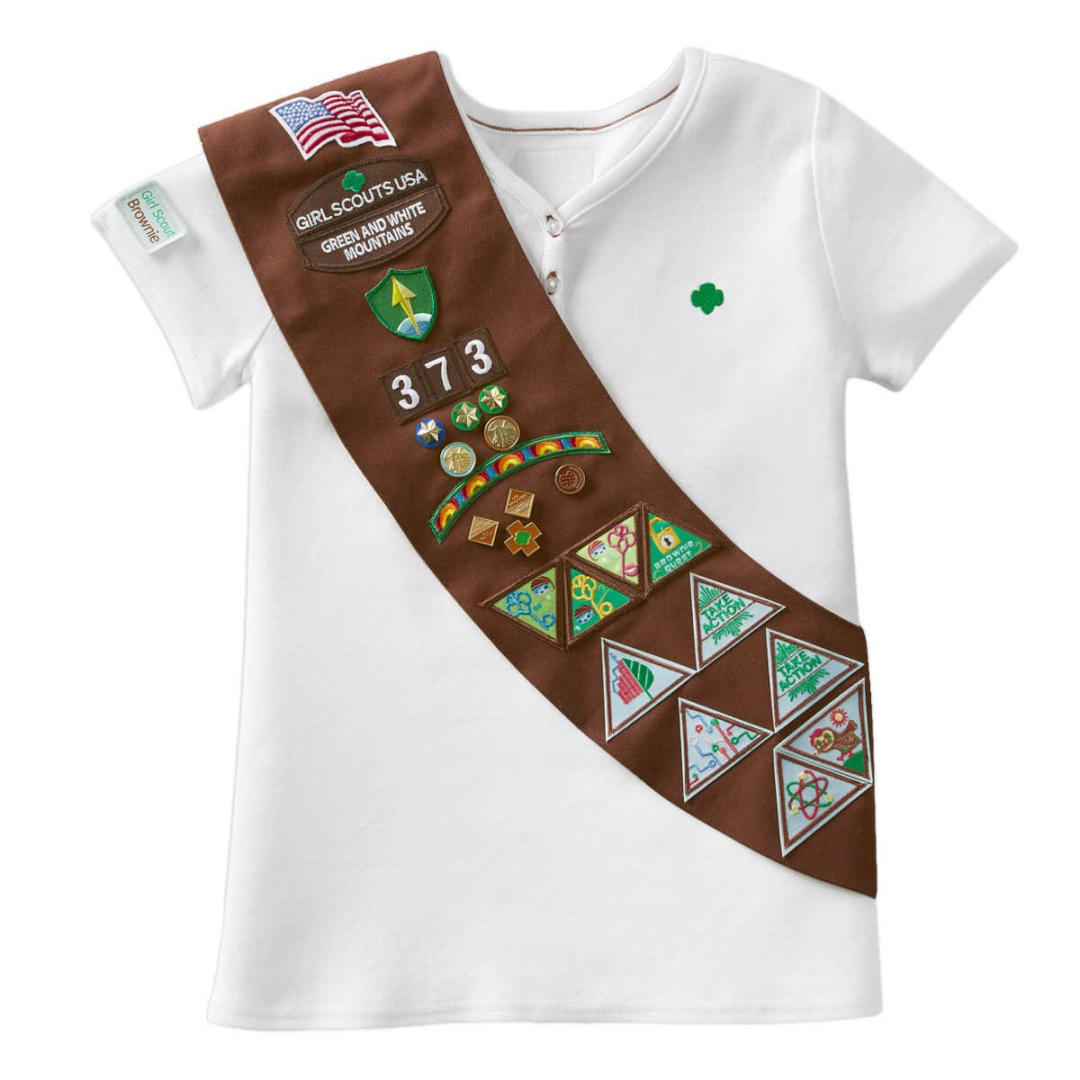Official Brownie Sash - New Fabric | Girl Scouts of NE Kansas and NW ...