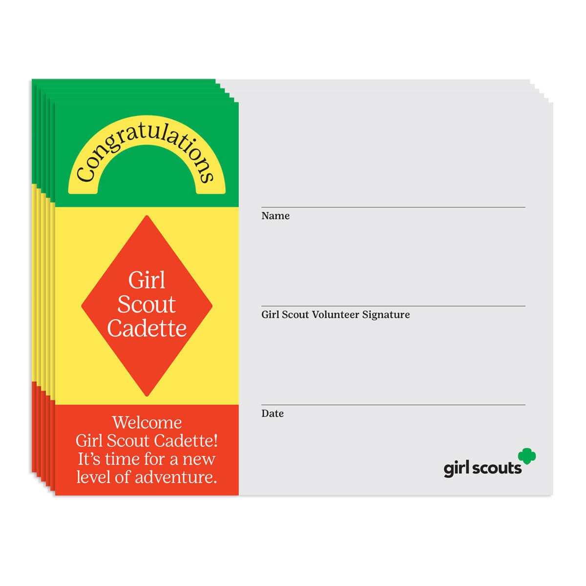 Bridge To Cadette GS Certificate | Girl Scouts of NE Kansas and NW Missouri