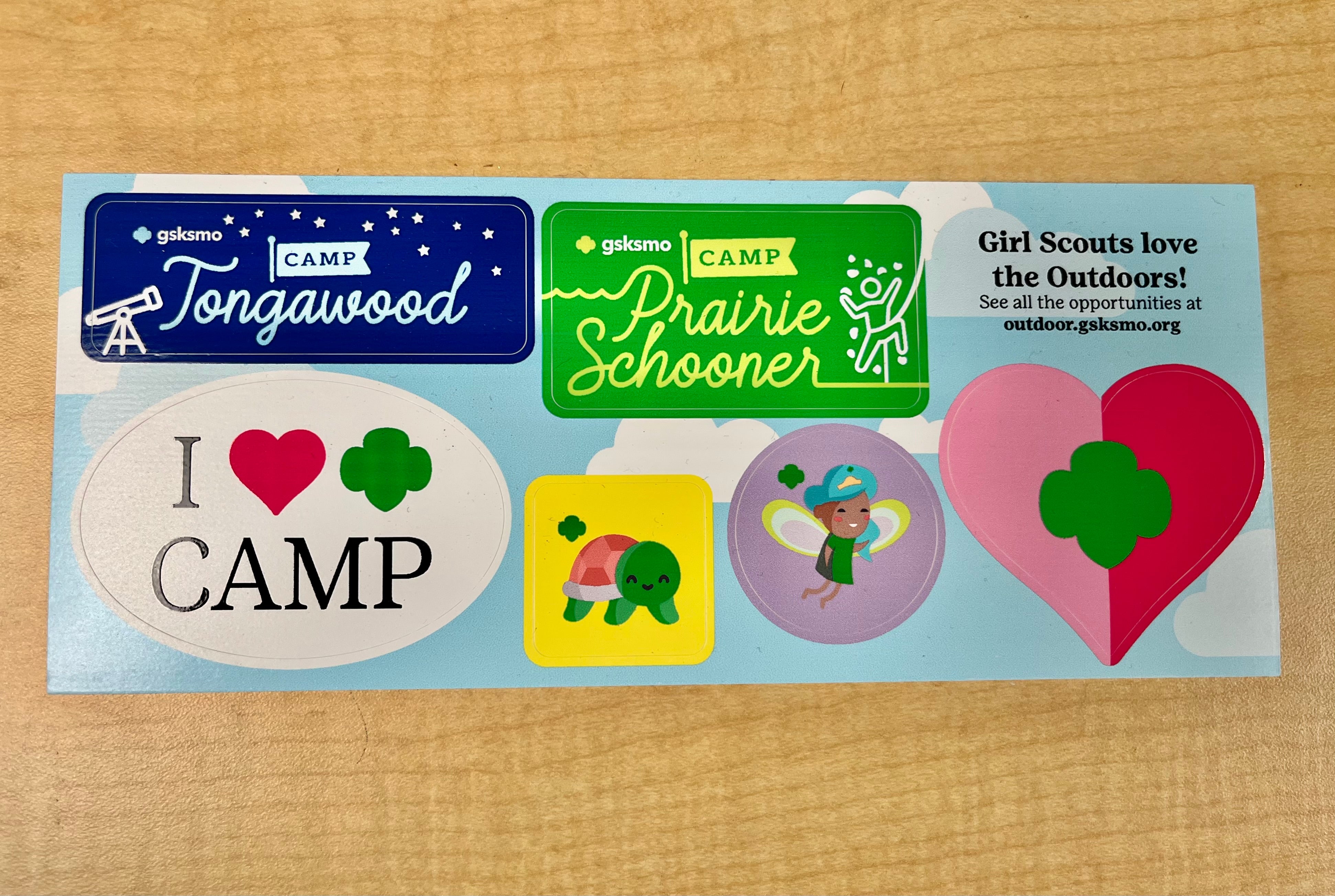 Camp Tech Sticker Sheet | Girl Scouts of NE Kansas and NW Missouri