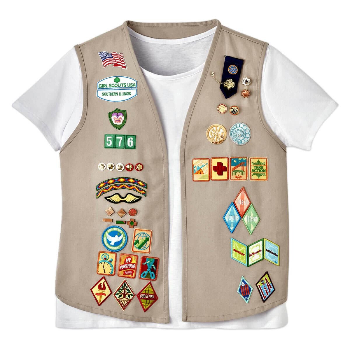 Official Cadette, Senior and Ambassador Vest - New Fabric | Girl Scouts ...